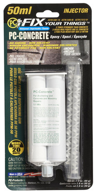 Pc Concrete Epoxy Adhesive Gel 2.8 Oz High Strength Concrete Repair ...