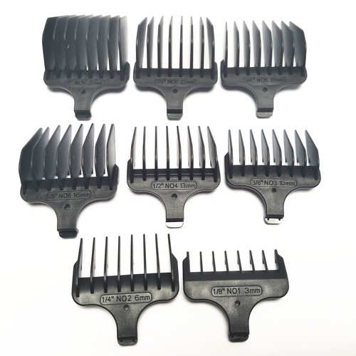 Clipper Head Guide Comb Set(8PCS) Replacement For Wahl T-Blade #1 thru ...