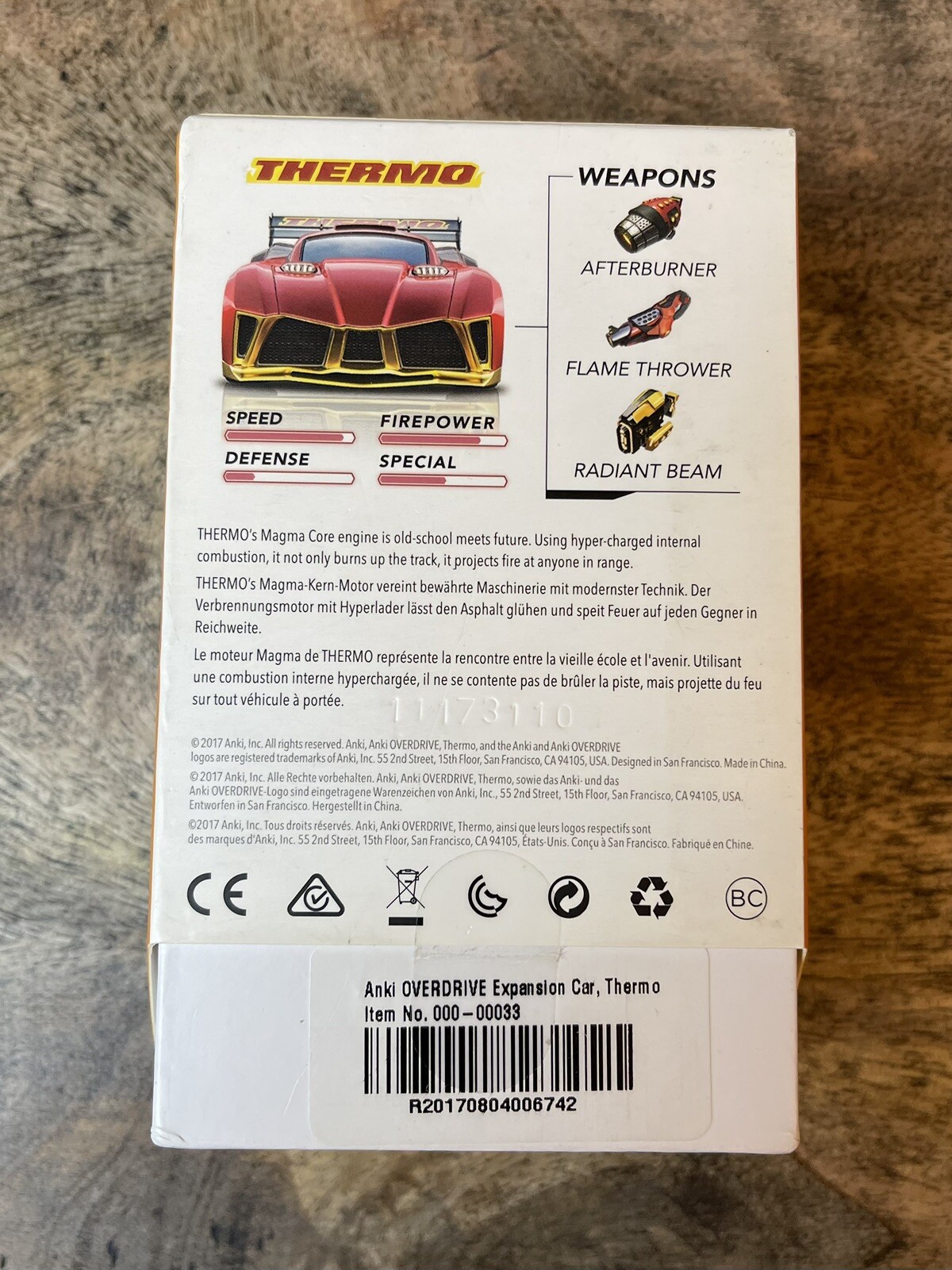 Anki 00000033 1:64 Scale 4WD Overdrive Thermo Expansion Car Toy for ...