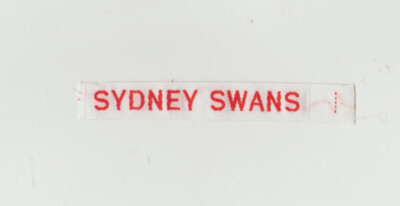 SYDNEY FOOTBALL ClUB DUFFLE COAT TAG NAME vintage [ SYDNEY SWANS ...