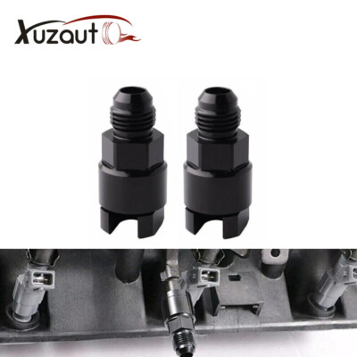 2X 6AN AN6 Fuel Adapter Fitting to 3/8 GM Quick Connect w/ Thread EFI ...