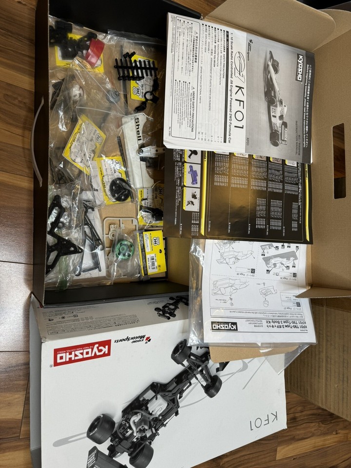 Kyosho Kf01 Nitro F1 RC 1/10 JAPAN Spec +Big Spares Package Excellent ...