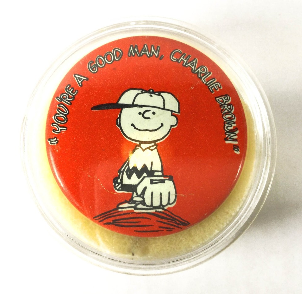 You're A Good Man, Charlie Brown Pinback Button (Circa 1960's) w ...