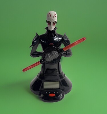 2015 Spin Master Star Wars Rebels The Inquisitor Lightsaber Clock WORKS ...