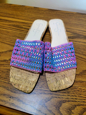 Jessica Simpson Women Rilane Champagne Slide Sandal Size 11 Medium | eBay