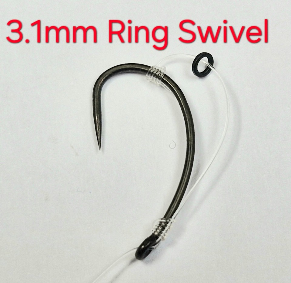 D Rig Pre Tied Carp Korda IQ2 Clear Flouro Clear 3, 5 or 10 pack Teflon ...