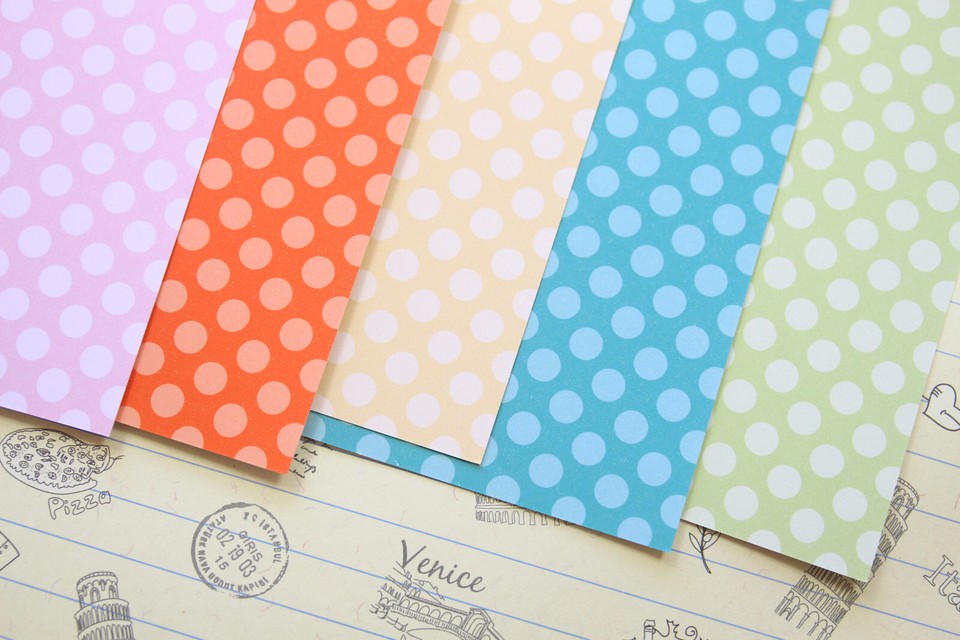 Vibrant Dots Cardstock 250gsm fancy polka dot card stock wedding craft ...