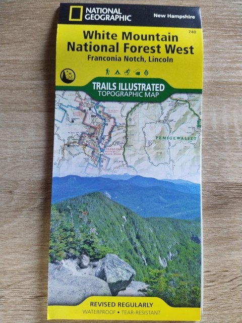 White Mountain National Forest West trail map | eBay