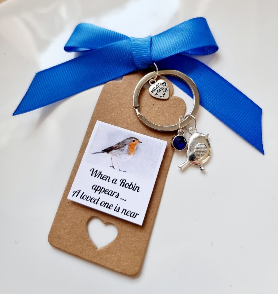 Robin Charm Keyring/Bag Charm Robins Appear when loved ones are near ...