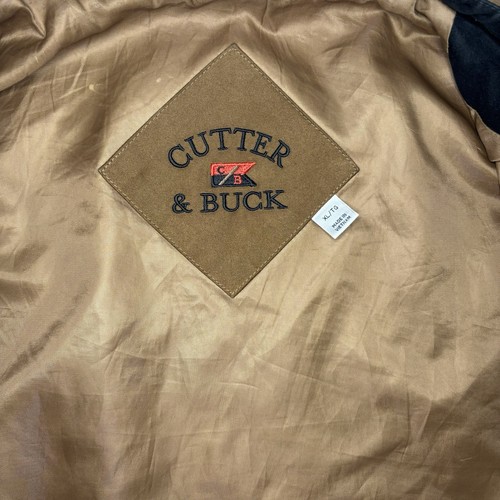 New York Yankees Cutter & Buck Brown Suede Zip Up Collared Jacket Men’s ...
