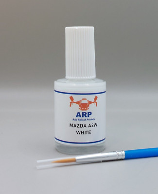 For Mazda Code A2W White Touch up Paint + Free Fine Tipped Brush | eBay ...