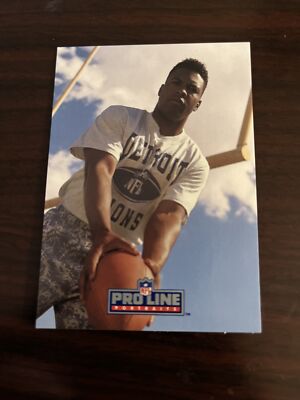 1991 NFL Pro Line Portraits Rodney Peete #124 Detroit Lions USC Trojans ...