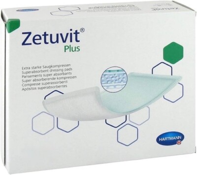 Zetuvit Plus Superabsorbant Dressings - Box of 10 - Choose Size | eBay UK