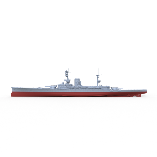 1/700 Military Model Kit HMS Glorious Battlecruiser Full Hull Segmented ...