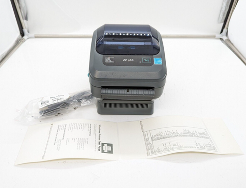 Zebra Direct Thermal Label Printer - ZP450 with Base - Prints UPS ...