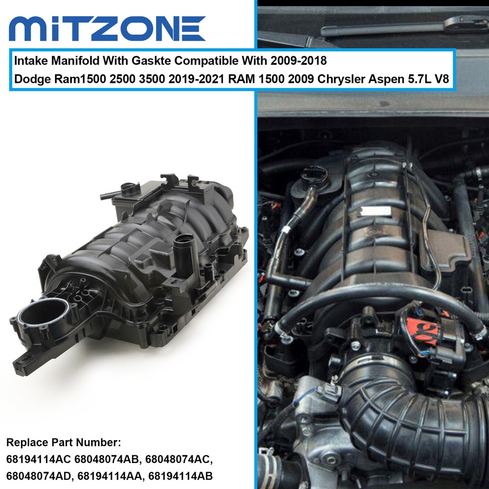 Intake Manifold for 09-10 Dodge Ram 1500 2500 3500 11-24 Ram 1500 2500 ...