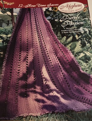 CROCHET Afghan Collector’s Series ~ “Purple Passion Afghan” ~ PATTERN ...