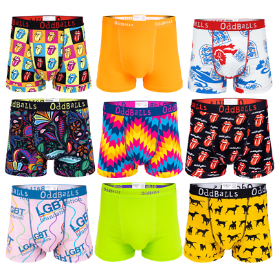 2 PACK OddBalls Mens Boxer Shorts Brand New Underwear | eBay