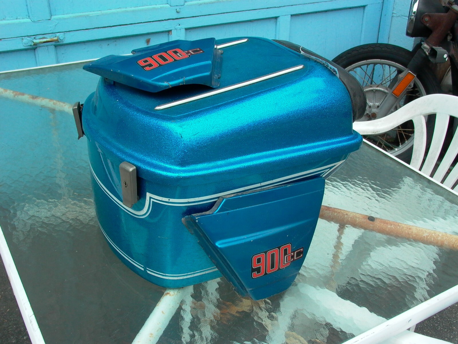 WIXOM Ranger #304 Blue Top Case Box Trunk Luggage w/ Backrest BMW ...