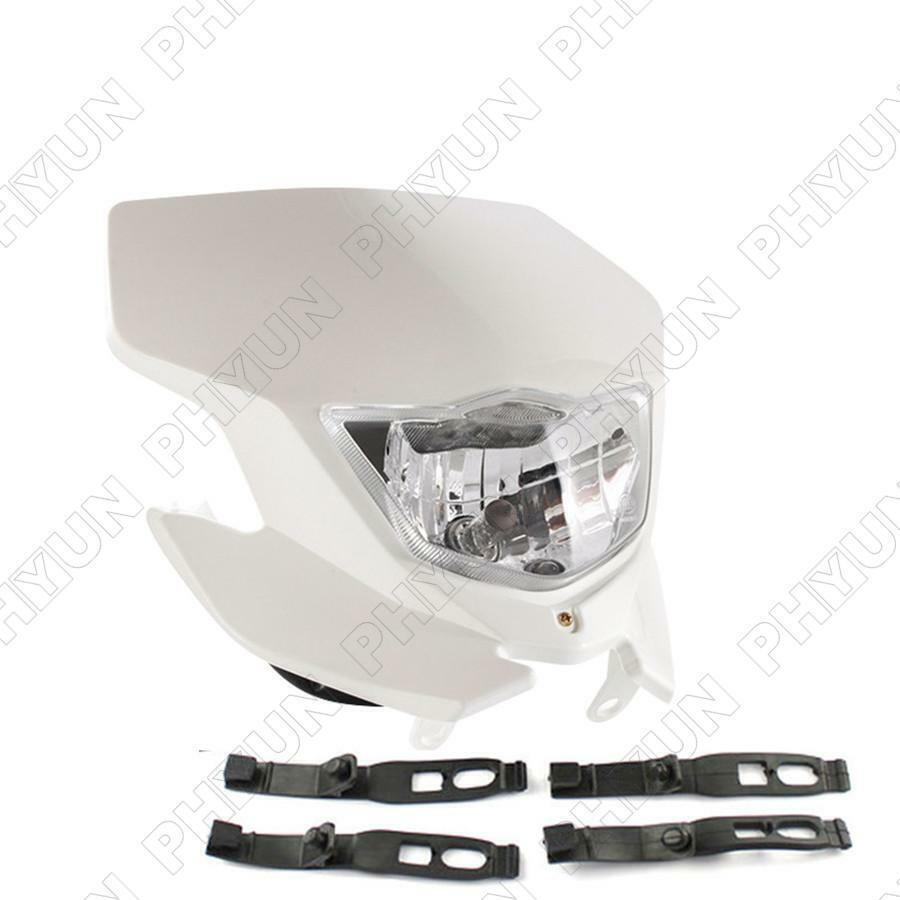 New White Dirt Pit Bike Headlight Kit For Yamaha WR450F WR250F YZF ...