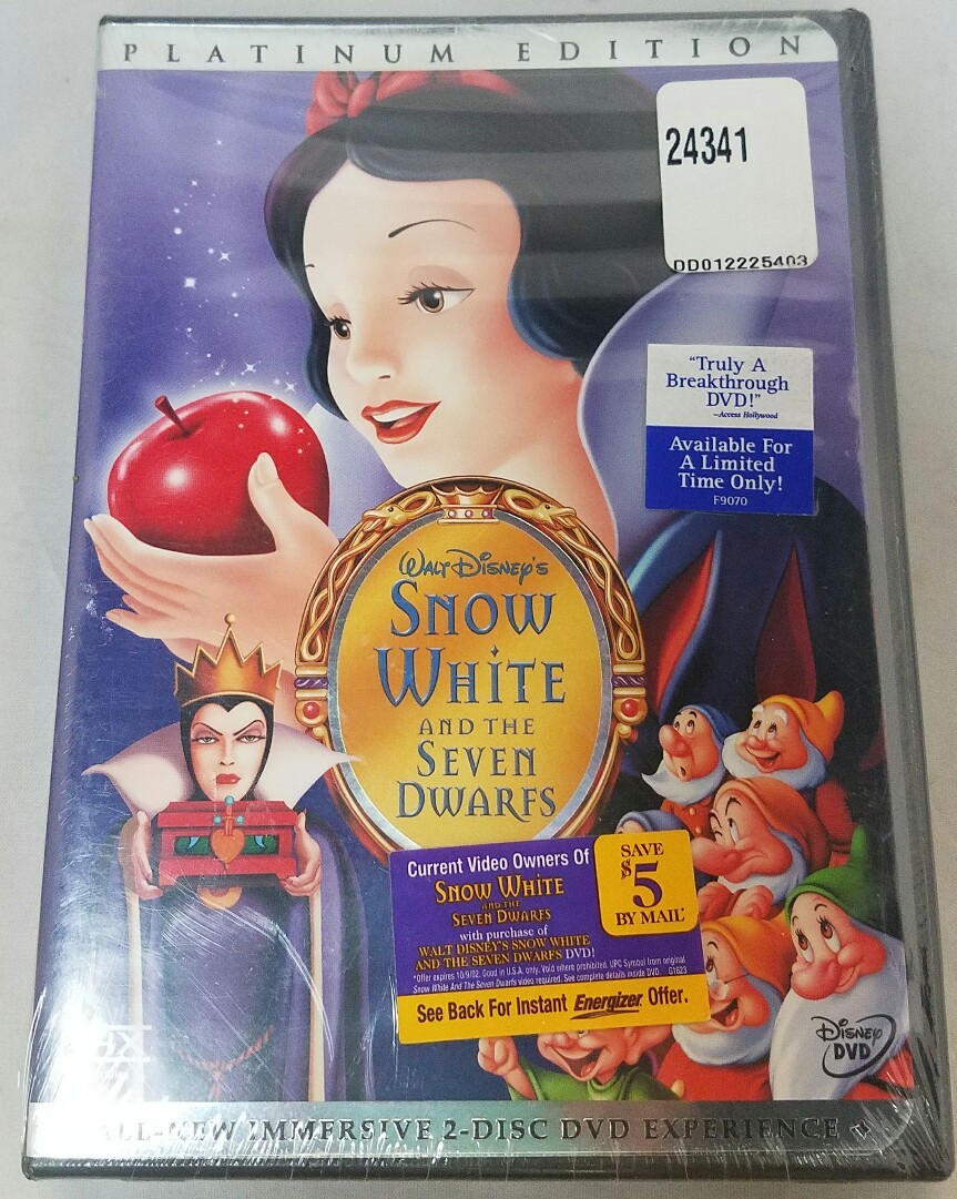 SNOW WHITE PLATINUM EDITION DVD SEALED 2 DVD SET 786936150605| eBay