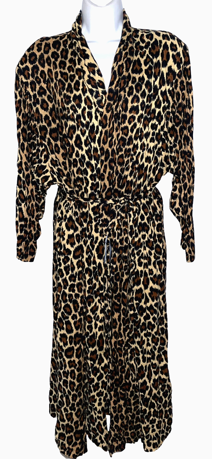 VTG Victorias Secret Crown Label Long Leopard Print C… - Gem