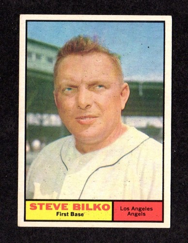 1961 Topps #184 Steve Bilko Los Angeles Angels Baseball Well Centered ...