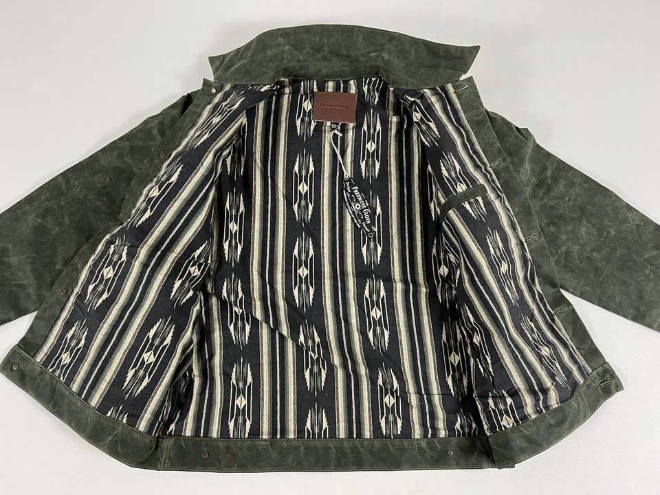 FREENOTE CLOTH RIDERS JACKET WAXED CANVAS OLIVE XL NWT LAST ONE | eBay