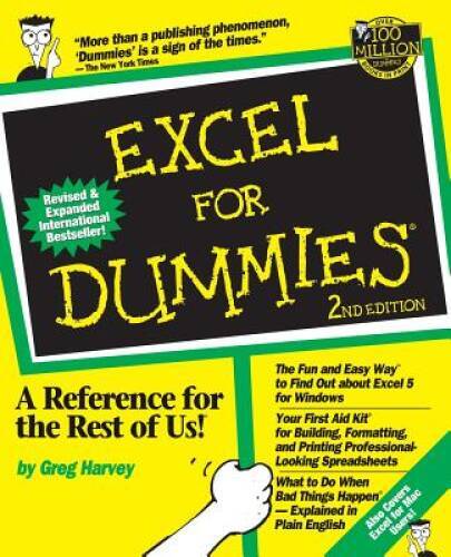 Excel For Dummies - Paperback By Harvey, Greg - VERY GOOD 9781568840505 ...