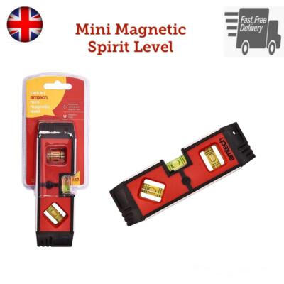 6" MINI MAGNETIC SPIRIT LEVEL CARPENTERS LEVELLING MEASURE ANGLES ...