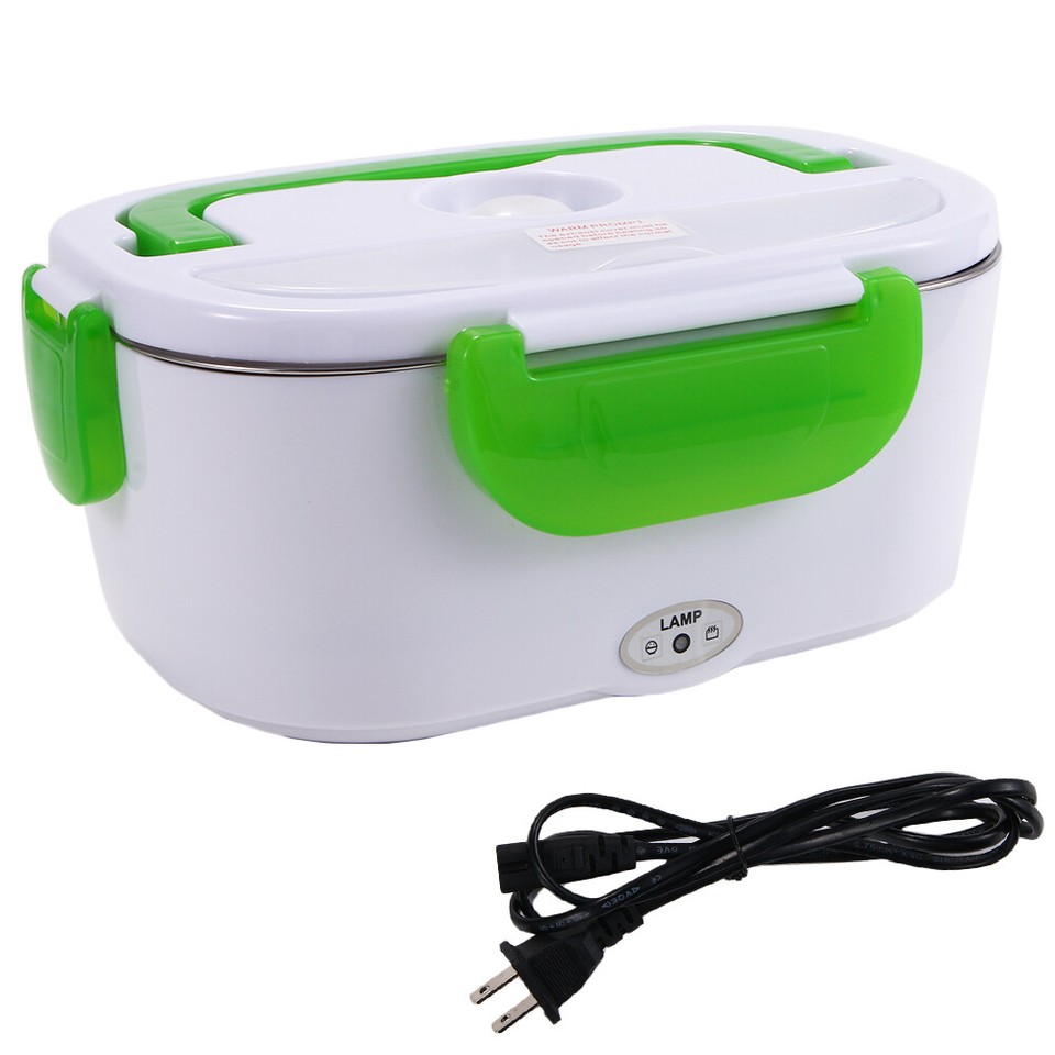 NEW Portable Electric Heating Lunch Box Heater Stainless Steel Food ...