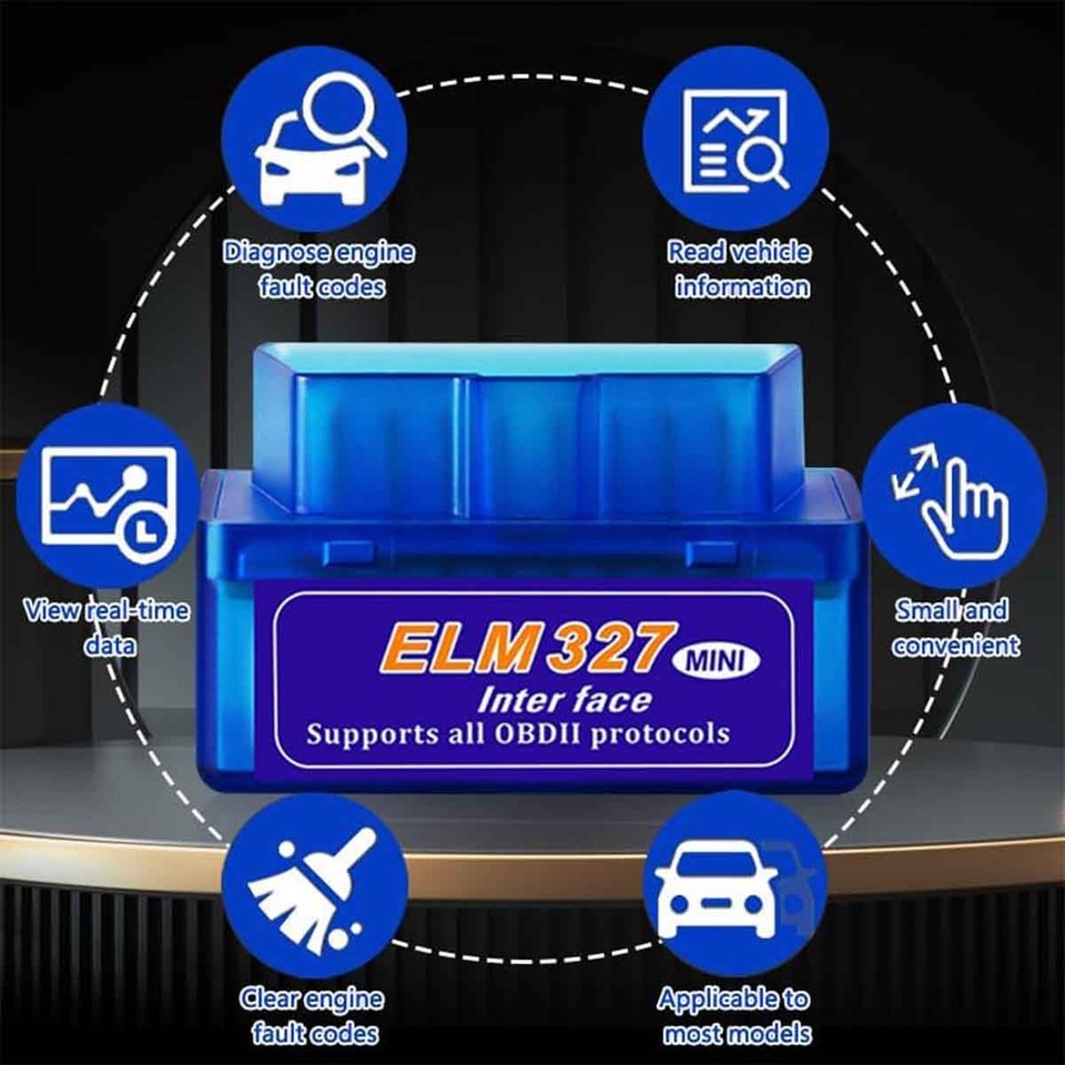 OBD2 Scanner Bluetooth, Car Code Reader Car Diagnostic Scan Tool for ...