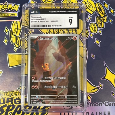 Charmander 168/165 IR Pokemon Scarlet & Violet 151 CGC 9 Mint | eBay