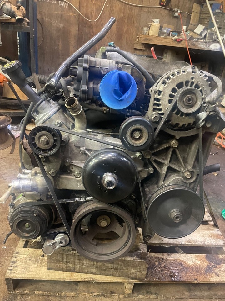 CHEVY 6.0L LQ4 ENGINE SWAP LS WITH TRANMSSION 4L80E | eBay