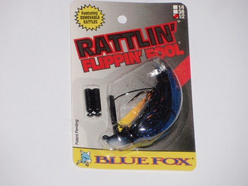 Blue Fox Rattlin Flippin Fool Weedless Jigs Old Stock 1/2oz Fishing ...