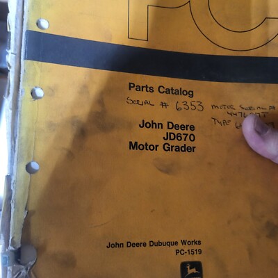 Manuals & Books - Motor Grader Parts Catalog