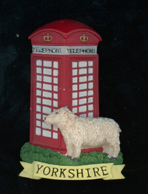 Yorkshire England 3D Souvenir Fridge Magnet ~ Travel Gift UK ...