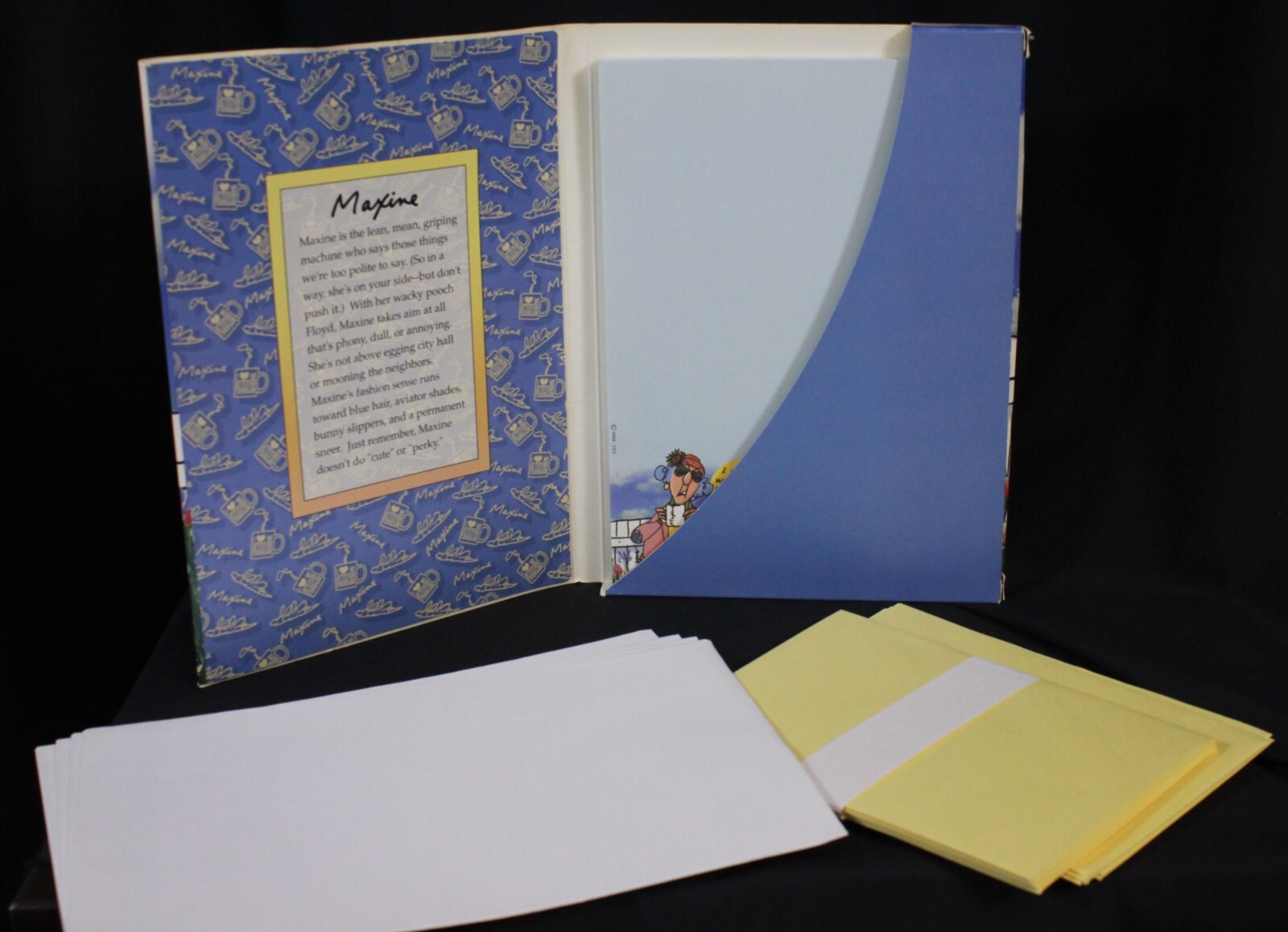Vtg Maxine Hallmark Stationery 31 Pages 19 Envelopes Folder Funny ...