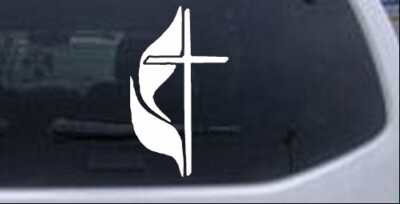Methodist Cross Car or Truck Window Laptop Decal Sticker 7.5X4.3 | eBay