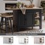Florence Kitchen Island.Large kitchen island with shelves,cupboard ...