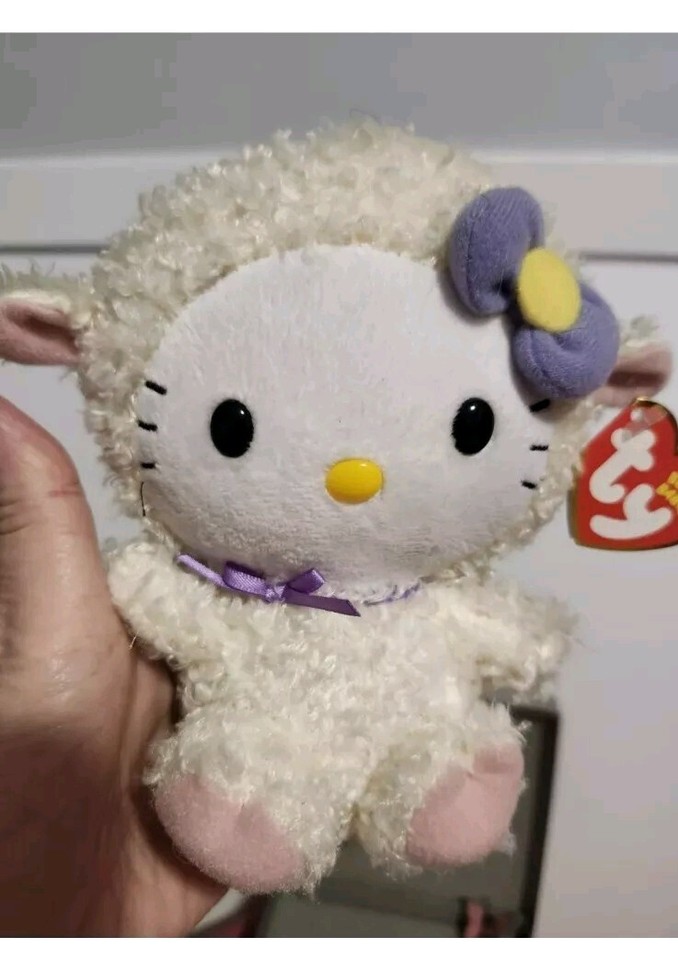 Sanrio 10" Hello Kitty Plush Ty Lamb Beanbag Plush & Aeropostle Socks ...