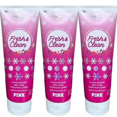 3 Packs Victoria's Secret Fresh and Clean Frosted Body Lotion 8 Fl Oz ...