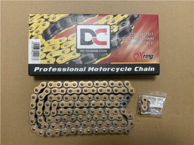 DC Motorcycle Chain Gold MSX QX Ring 530 x 102 Links 600cc - 1100cc ...