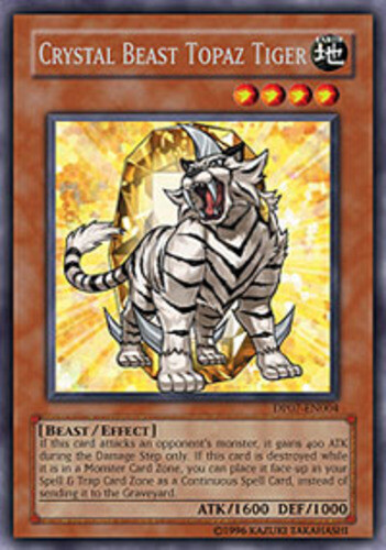 Crystal Beast Topaz Tiger - DP07-EN004 - Rare - 1st Edition HP YuGiOh ...