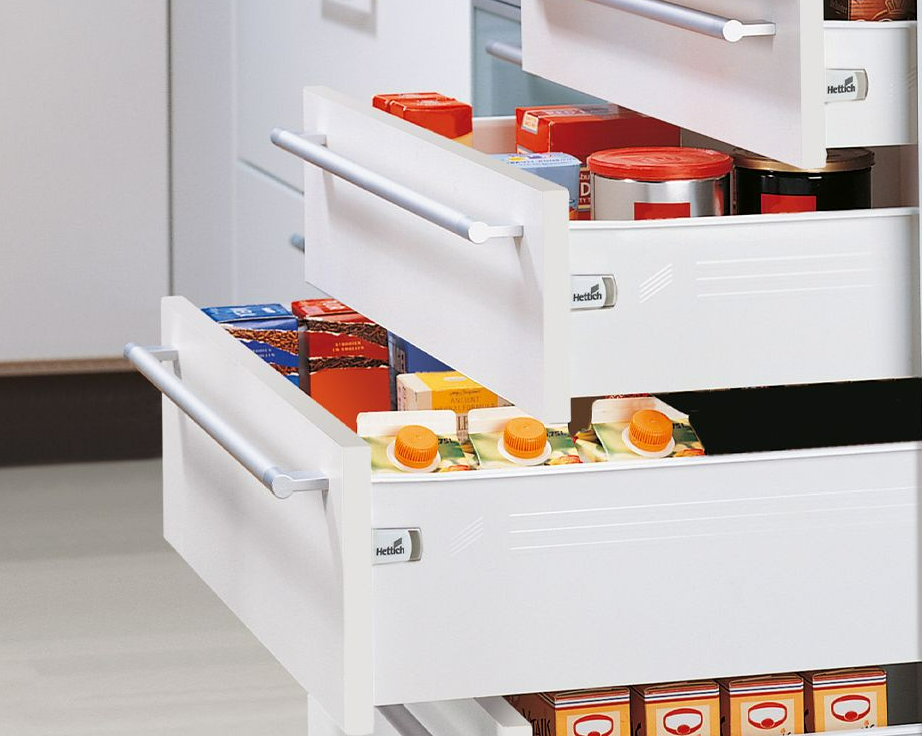 Hettich MultiTech Drawer Set - White 25kg (Front Connectors incl ...