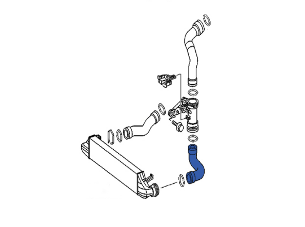 Sleeve Intercooler Turbo Hose For Mercerdes Class C A 2035282882 ...