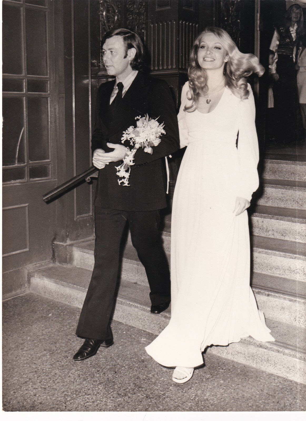 EVA RUEBER STAIER MISS WORLD BEAUTY PAGEANT BRIDE KEYSTONE 1973 ORIG ...