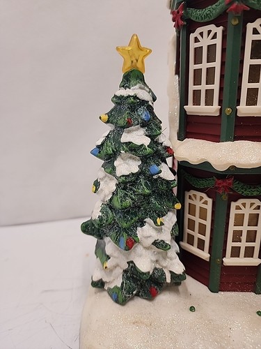 2007 Avon Christmas Holiday House With Animated Lights, Snowman, Tree ...