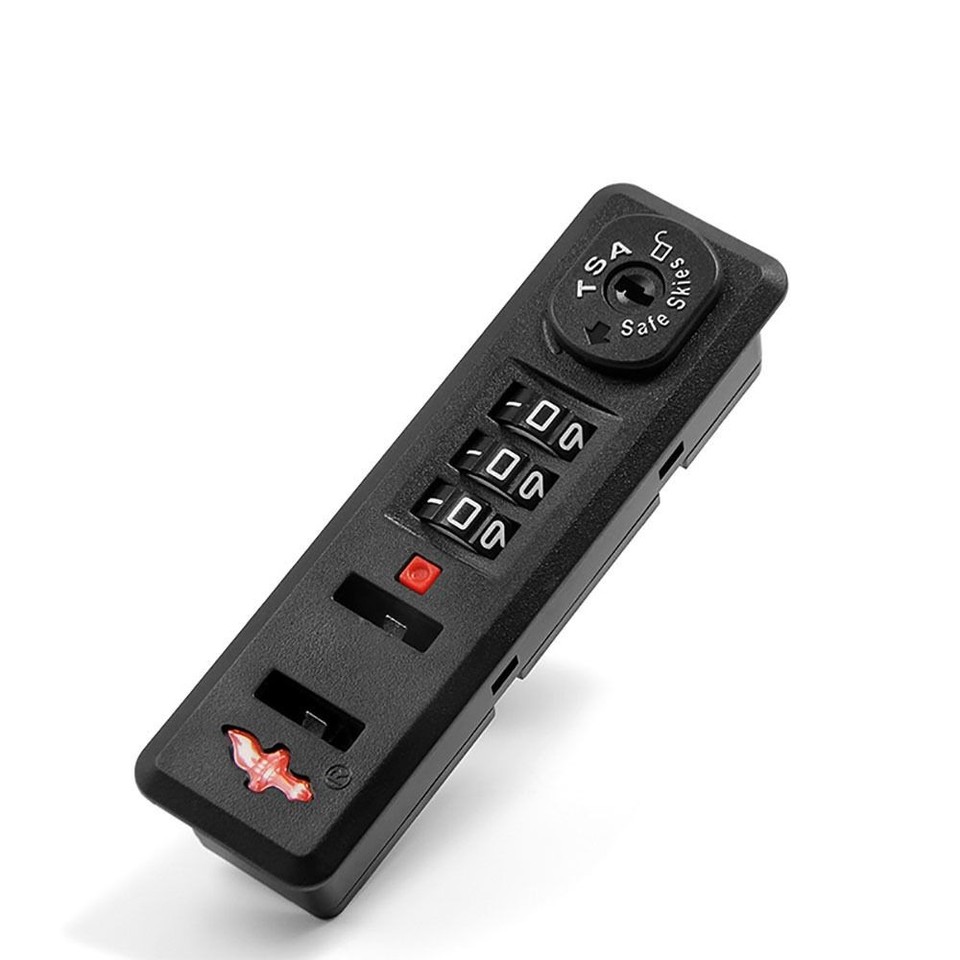 Black Luggage Password Lock 3-digit Number Coded Lock Travel | eBay ...