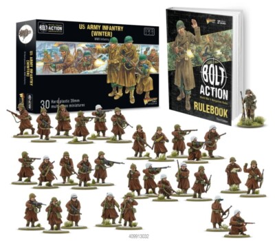 Bolt Action US Army Infantry Platoon Winter, 3rd Ed Rule Book & Francis ...